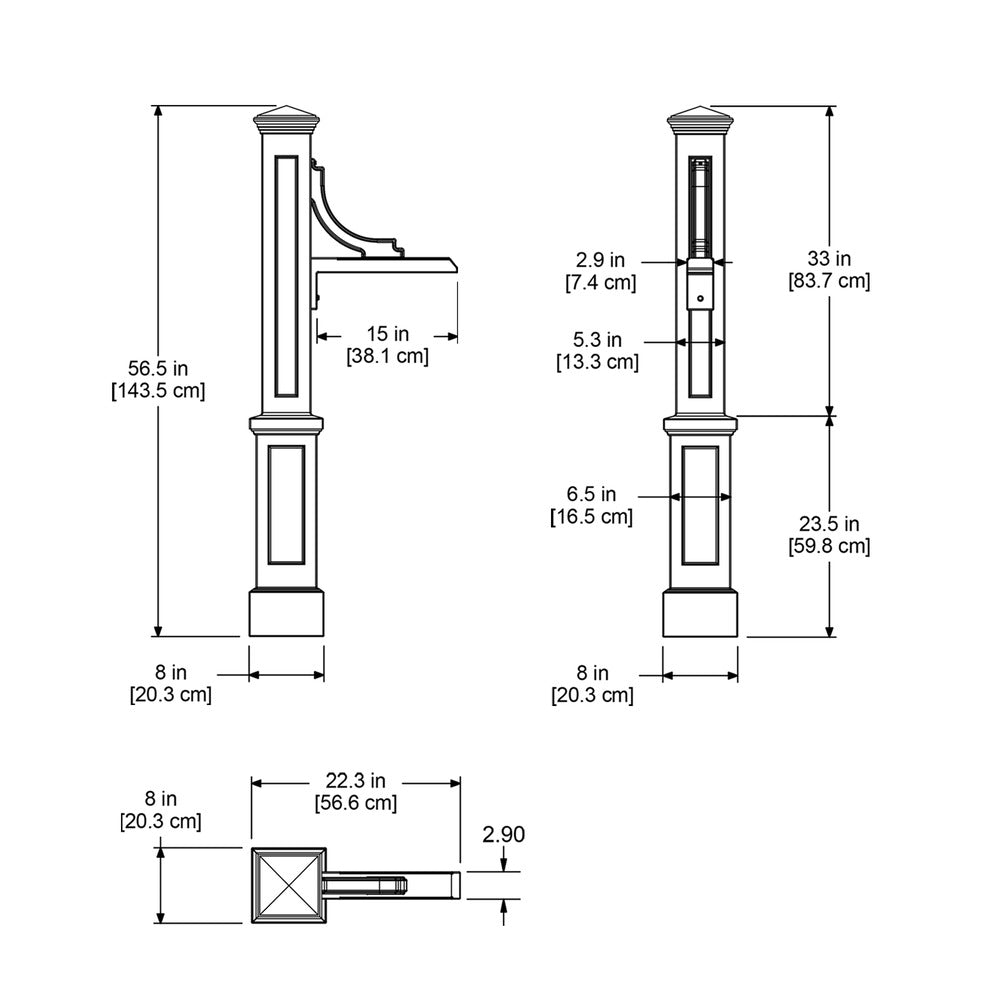 Mayne Woodhaven Address Sign Post - Includes Post and Address Arm ...
